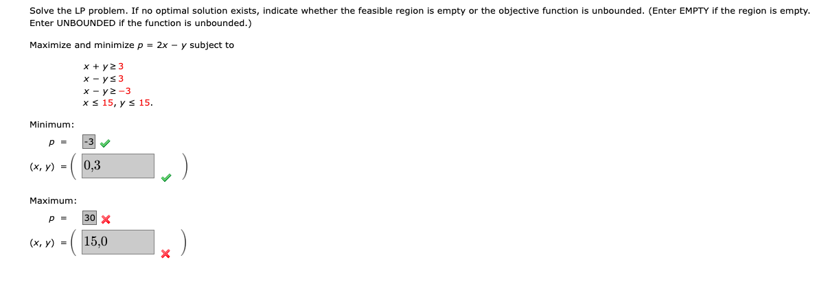 Solved Enter UNBOUNDED if the function is unbounded.) | Chegg.com