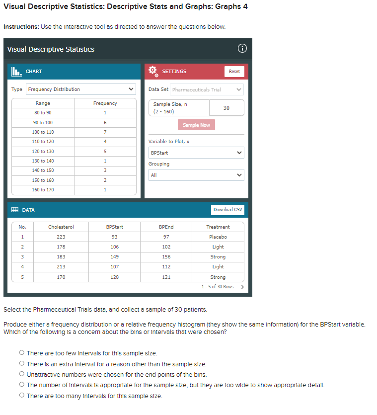 Solved Visual Descriptive Statistics: Descriptive Stats and | Chegg.com