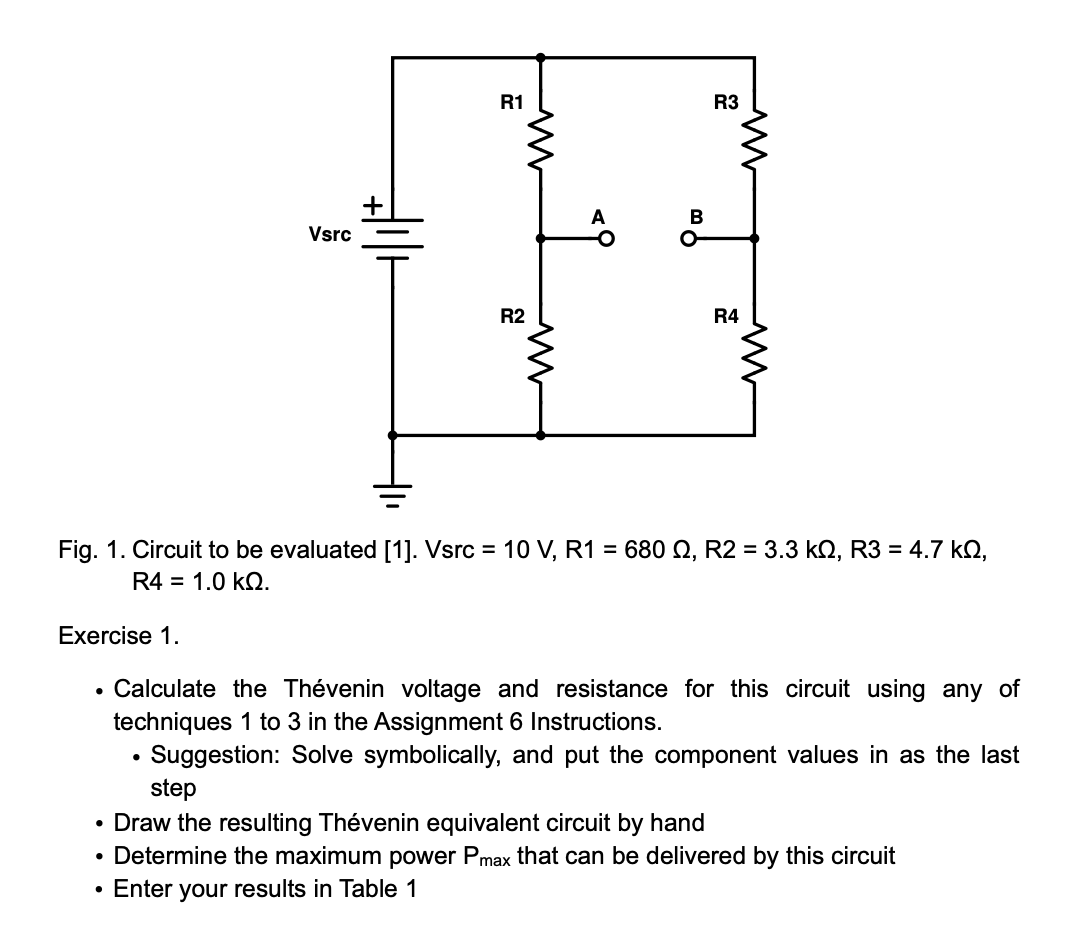 Solved Calculate the Thevenin voltage and resistance for | Chegg.com
