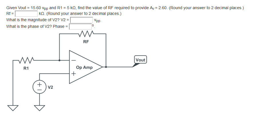 Solved Given V1 = 6 Vpp, V2 = 5 Vpp, R1 = R2 = R3 = 1 kq, | Chegg.com