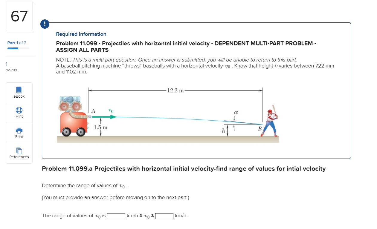 Solved 67 Required information Part 1 of 2 Problem 11.099 - | Chegg.com