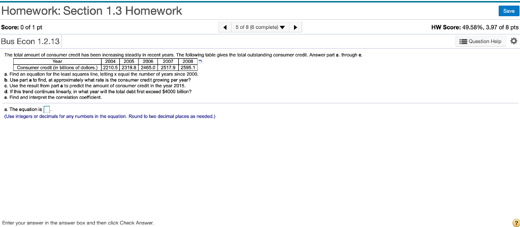 Solved Homework Section 1 3 Homework Save Score 0 Of 1 Pt