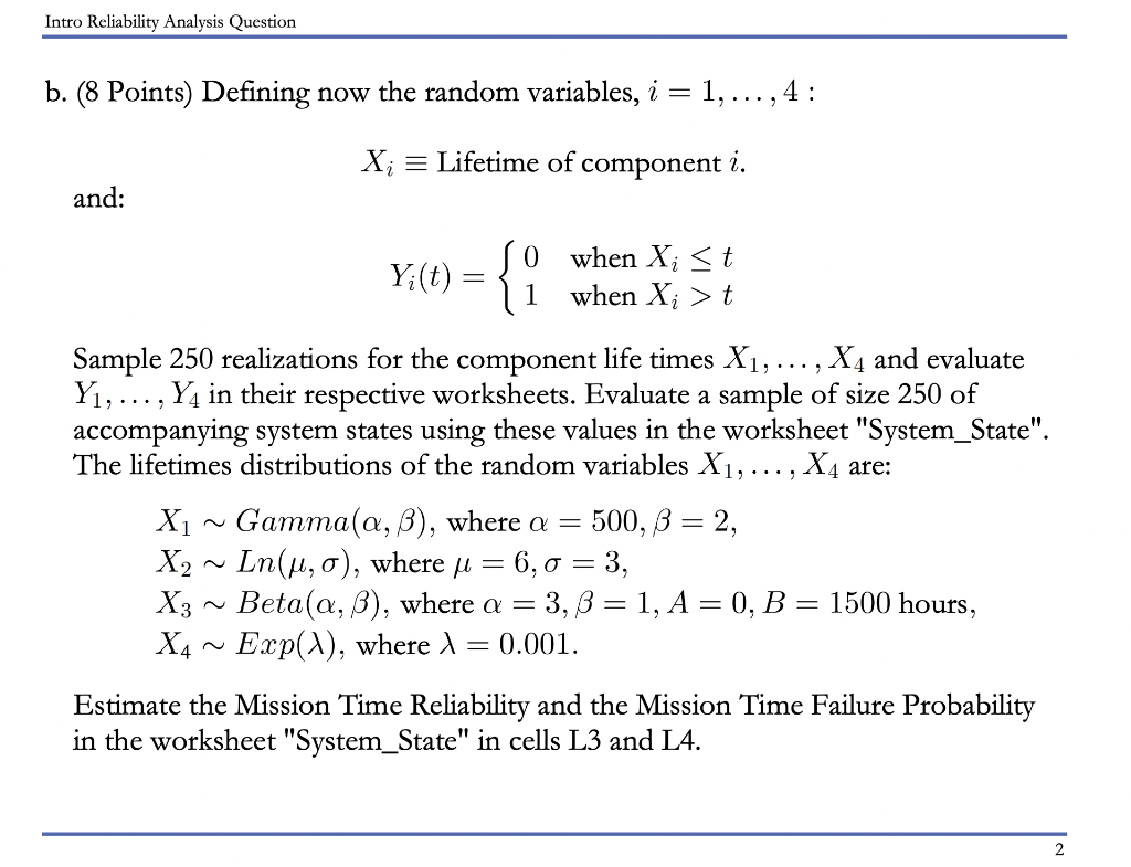 Consider the following system of four components a. | Chegg.com