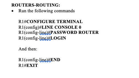 Solved ROUTERS-ROUTING: • Run the following commands | Chegg.com