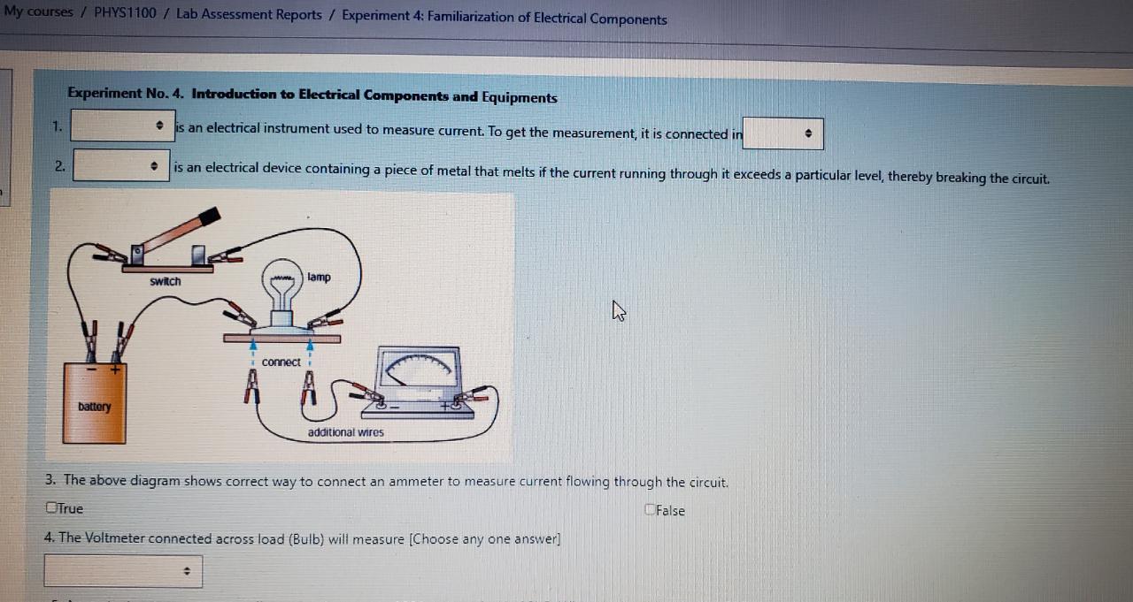 Solved My courses / PHYS1100 / Lab Assessment Reports / | Chegg.com