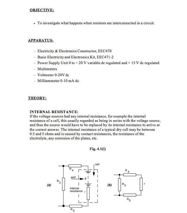 Solved OBJECTIVE: • To investigate what happens when | Chegg.com