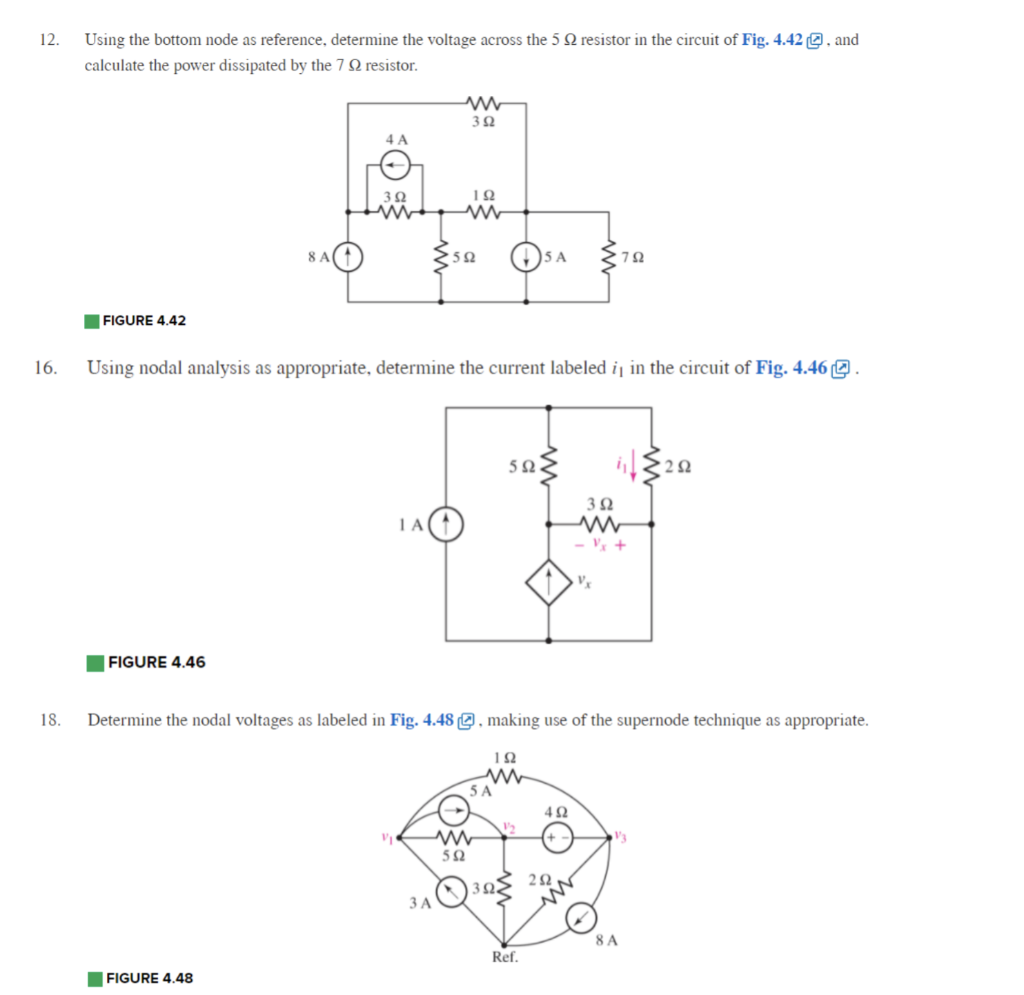 Solved 12 Using The Bottom Node As Reference Determine The 