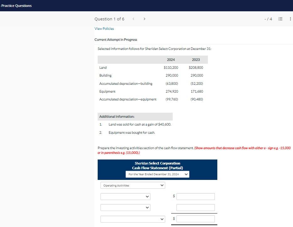 Solved Current Attempt in Progress Selected information | Chegg.com