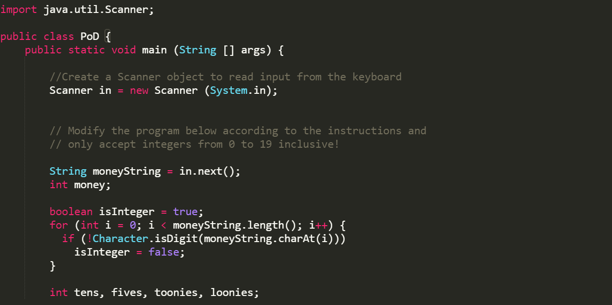 Solved Instructions In a previous PoD, you were given an | Chegg.com