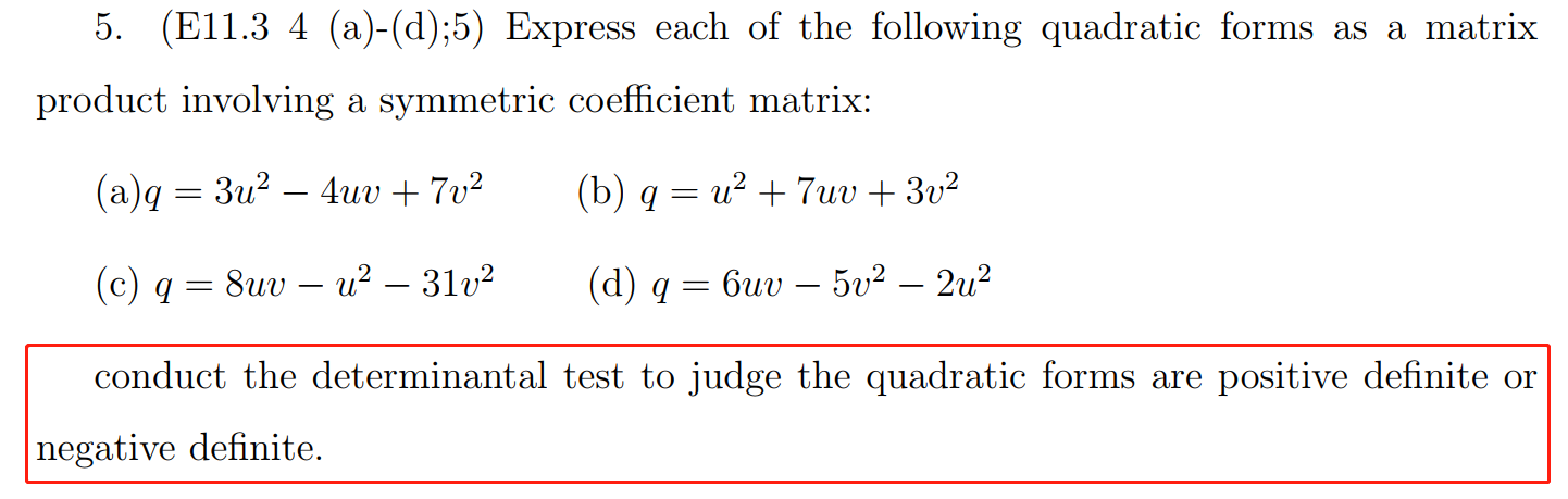 5. (E11.3 \\( 4(\\mathrm{a})-(\\mathrm{d}) ; 5) \\) | Chegg.com