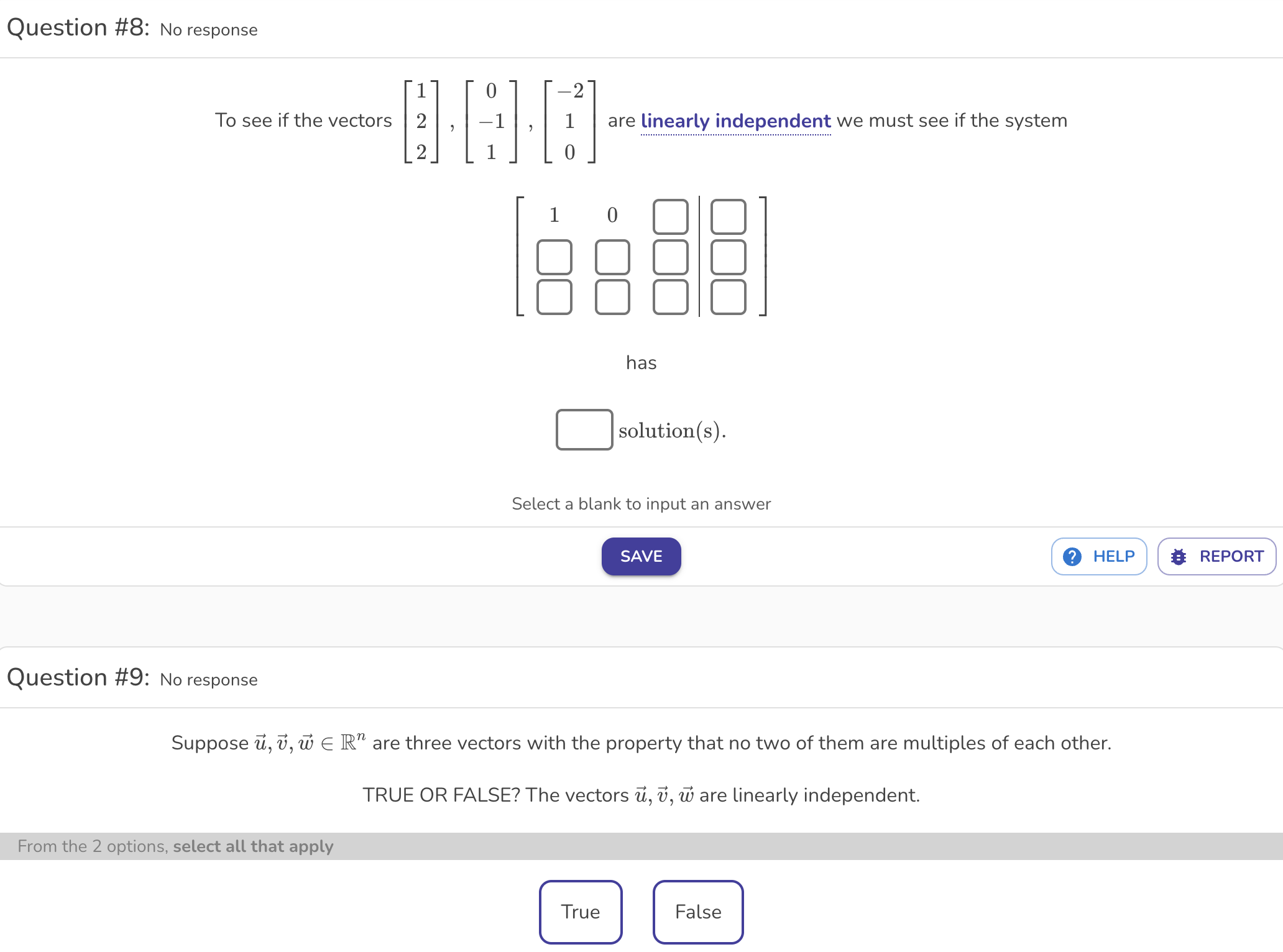 Solved Suppose dimV=3 and w1,w2 and w3 are linearly | Chegg.com