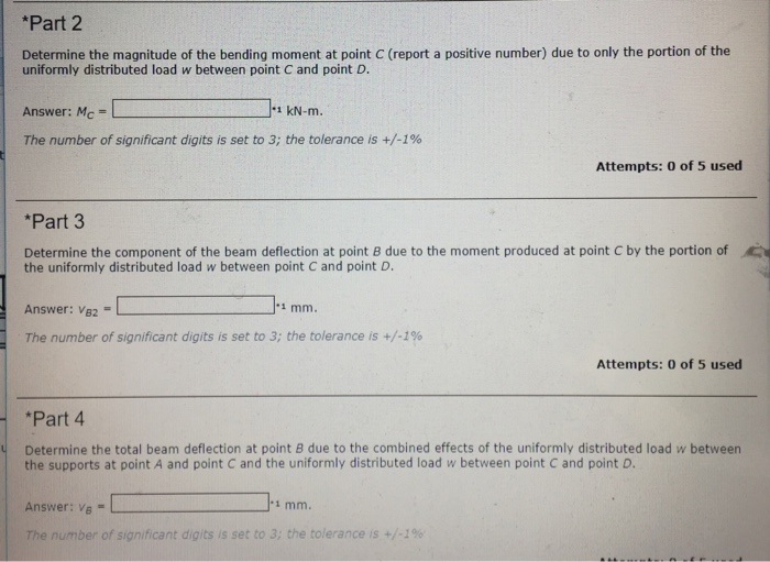 Solved *Part 1 The simply supported beam shown consists of a | Chegg.com