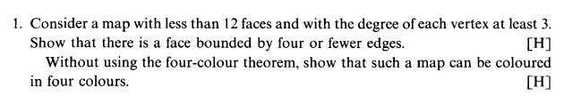 Solved Combinatorics - MAP COLOURINGS Please help with how | Chegg.com