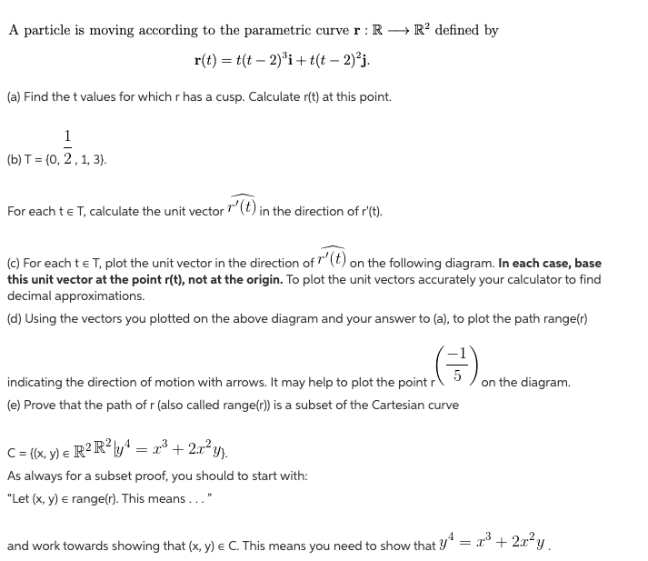 Solved A particle is moving according to the parametric | Chegg.com