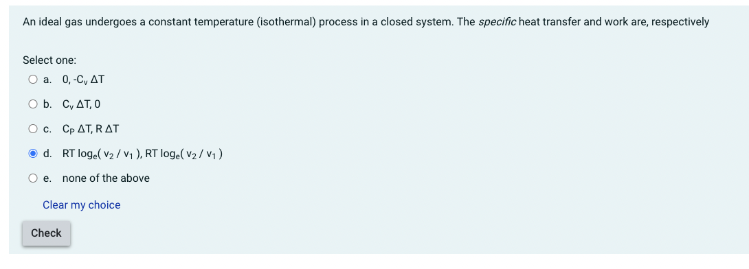 Solved An ideal gas undergoes a constant temperature | Chegg.com