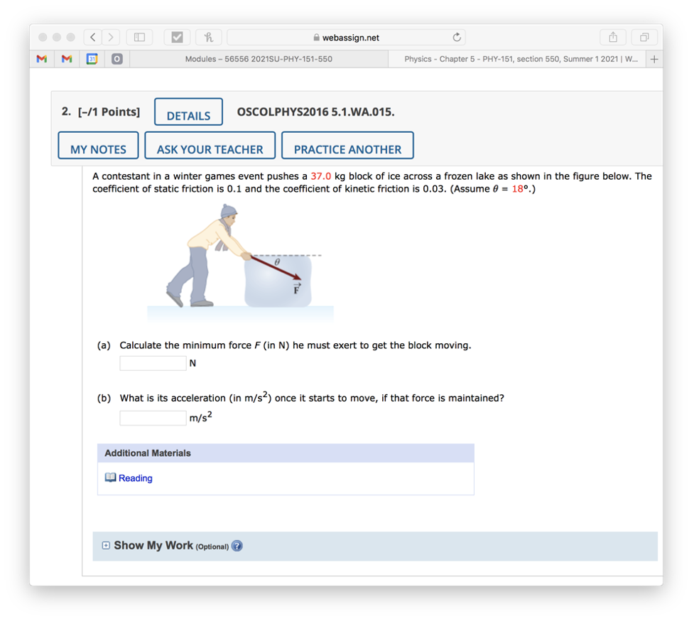 Solved h webassign.net M M o Modules - 56556 | Chegg.com