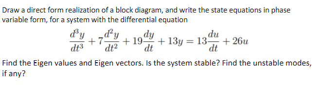Solved Draw a direct form realization of a block diagram, | Chegg.com