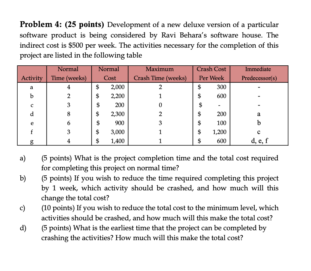 Solved Problem 1: (5 points) A company is planning on | Chegg.com