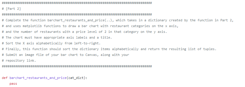 Solved # [Part 2] 一一一一 # Complete the function | Chegg.com
