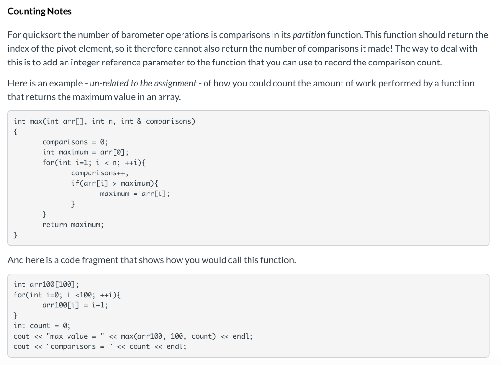 Common Features All your sorting functions should | Chegg.com