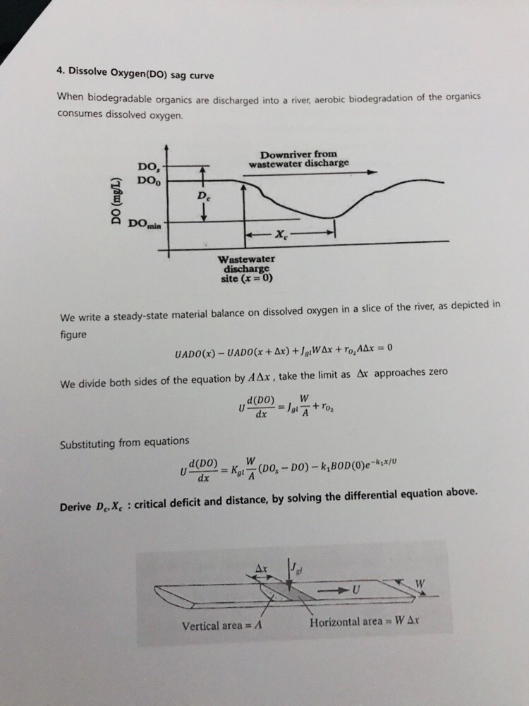 Dissolved Oxygen Sag Curve Equation Tessshebaylo