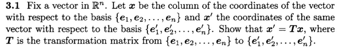 Solved 3.1 Fix a vector in R”. Let x be the column of the | Chegg.com