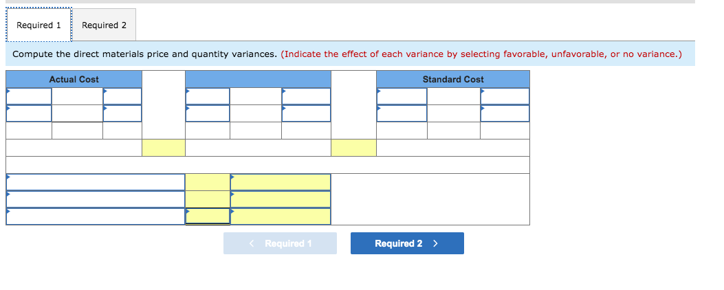 Solved Required 1 Required 2 Compute the direct materials | Chegg.com