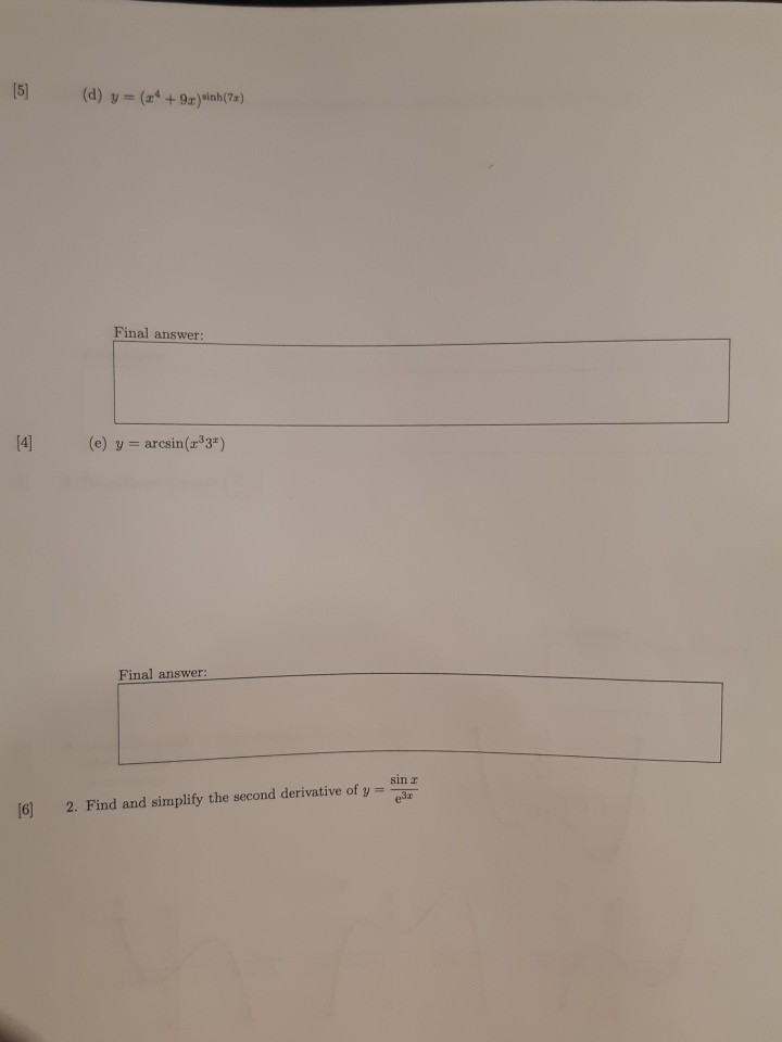 Solved Marks wuives of the following functions and simplify, | Chegg.com