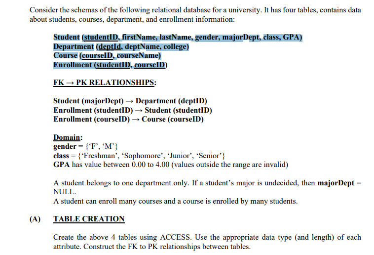 Solved Consider the schemas of the following relational | Chegg.com
