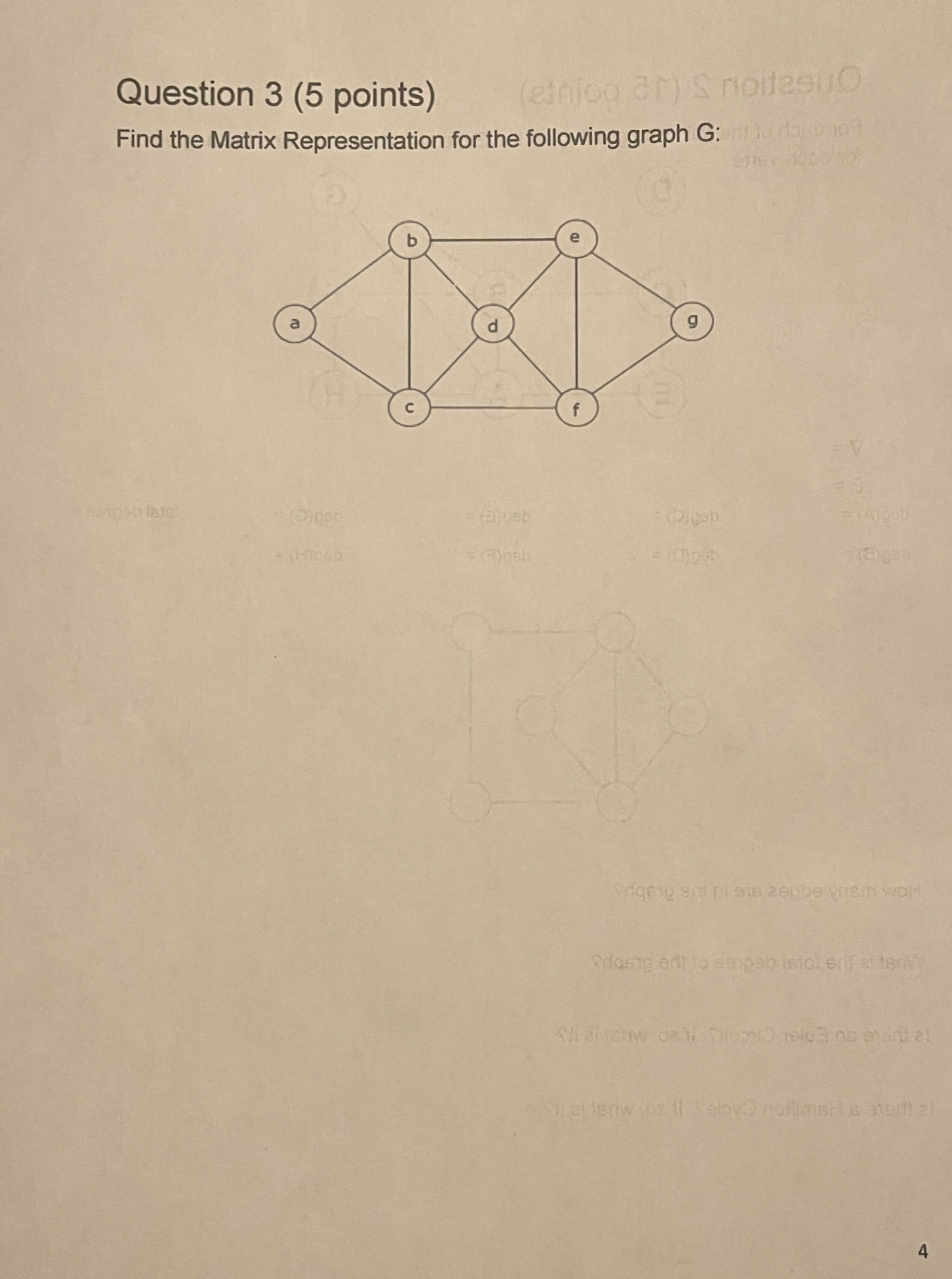 Solved Question 3 (5 points) Find the Matrix Representation | Chegg.com Solved Question 3 (5 points) Find the Matrix Representation | Chegg.com