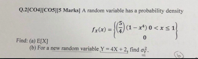 Solved Q.1 [CO4]][CO5][5 Marks] Let Z be a random variable | Chegg.com