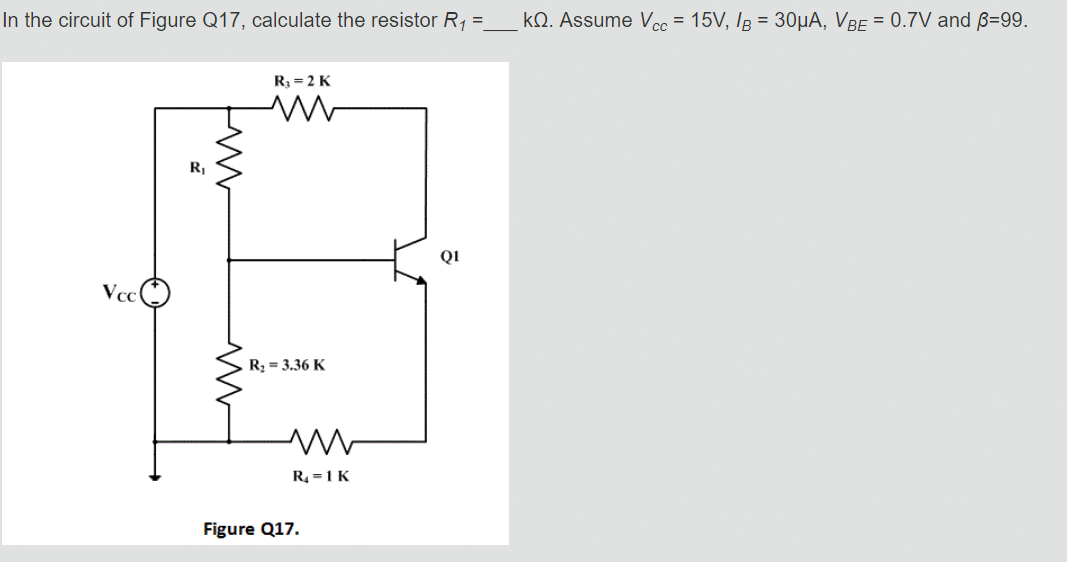Solved In the circuit of Figure Q17, calculate the resistor | Chegg.com