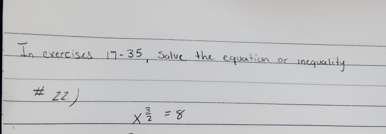 Solved In exercises 17-35 solve the equation or inequality # | Chegg.com