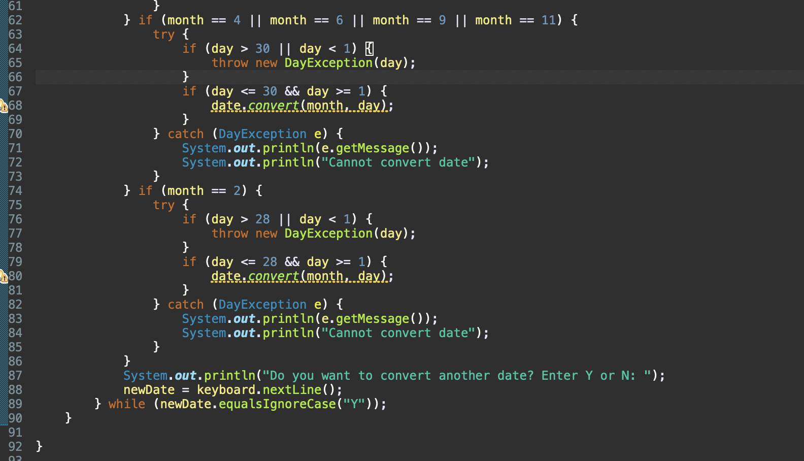 Solved When I run my Java code, it does not let me type a | Chegg.com