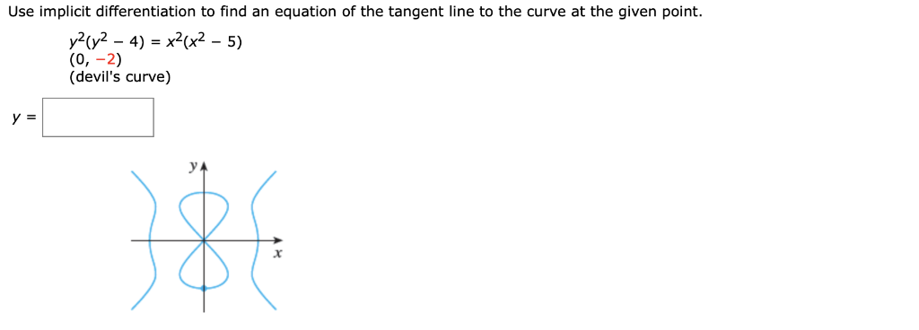 Solved Use implicit differentiation to find an equation of | Chegg.com