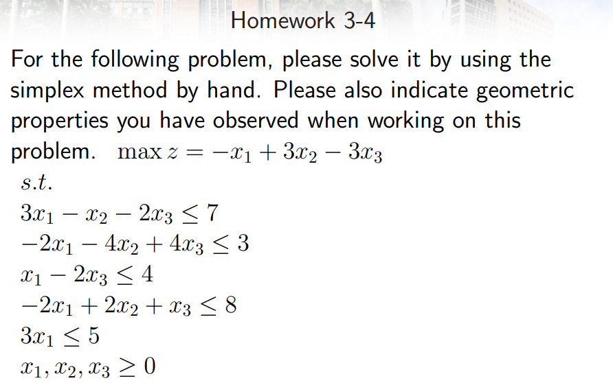 Solved For the following problem, please solve it by using | Chegg.com