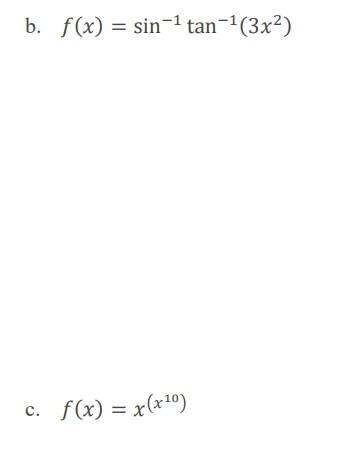 Solved Differentiate each function. Show all your work. a. | Chegg.com