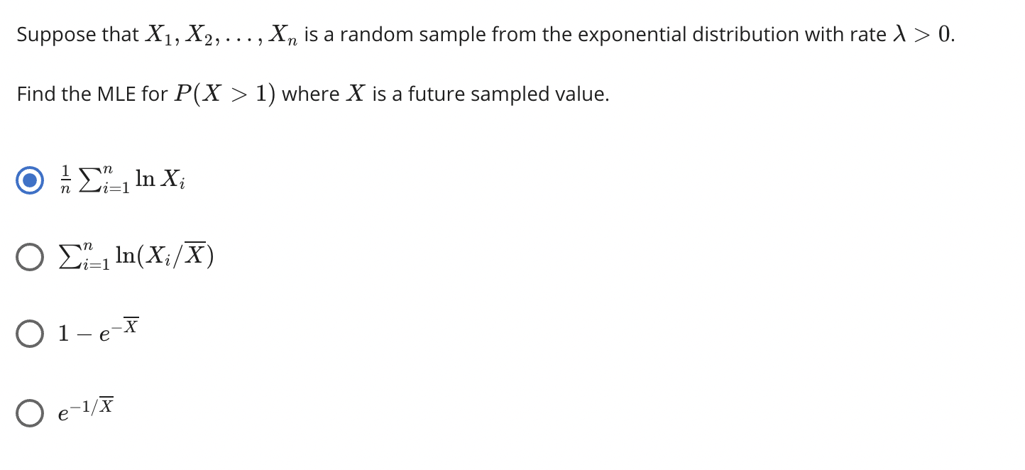 Solved Suppose that X1, X2, ..., Xn is a random sample from | Chegg.com