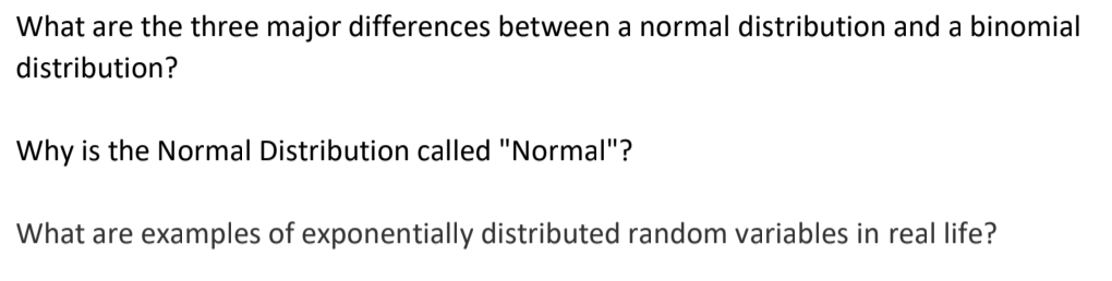 Solved What are the three major differences between a normal | Chegg.com