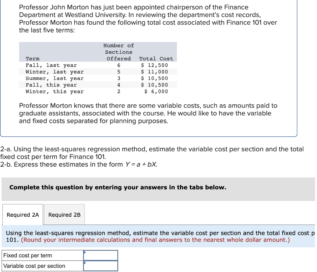 Solved Professor John Morton has just been appointed | Chegg.com