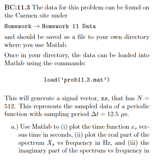 Solved :11.3 The data for this problem can be found on | Chegg.com