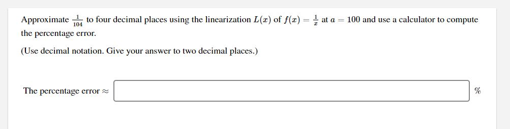Solved at a = 100 and use a calculator to compute | Chegg.com