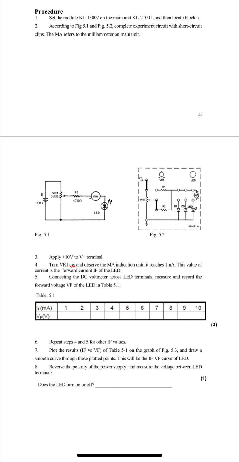 Procedure 1. Set the module KL-13007 on the main unit | Chegg.com