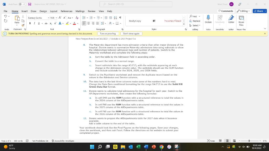 PROJECT STEPS 1. Donnle Cruz is a finance assistant | Chegg.com