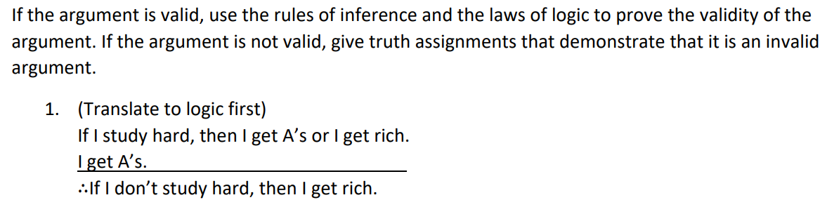If the argument is valid, use the rules of inference | Chegg.com