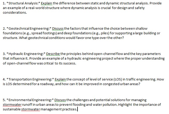 Solved 1. *Structural Analysis:* Explain the difference | Chegg.com