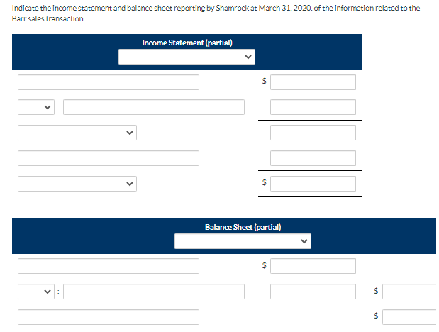 Solved On March 10, 2020. Shamrock Company sold to Barr | Chegg.com