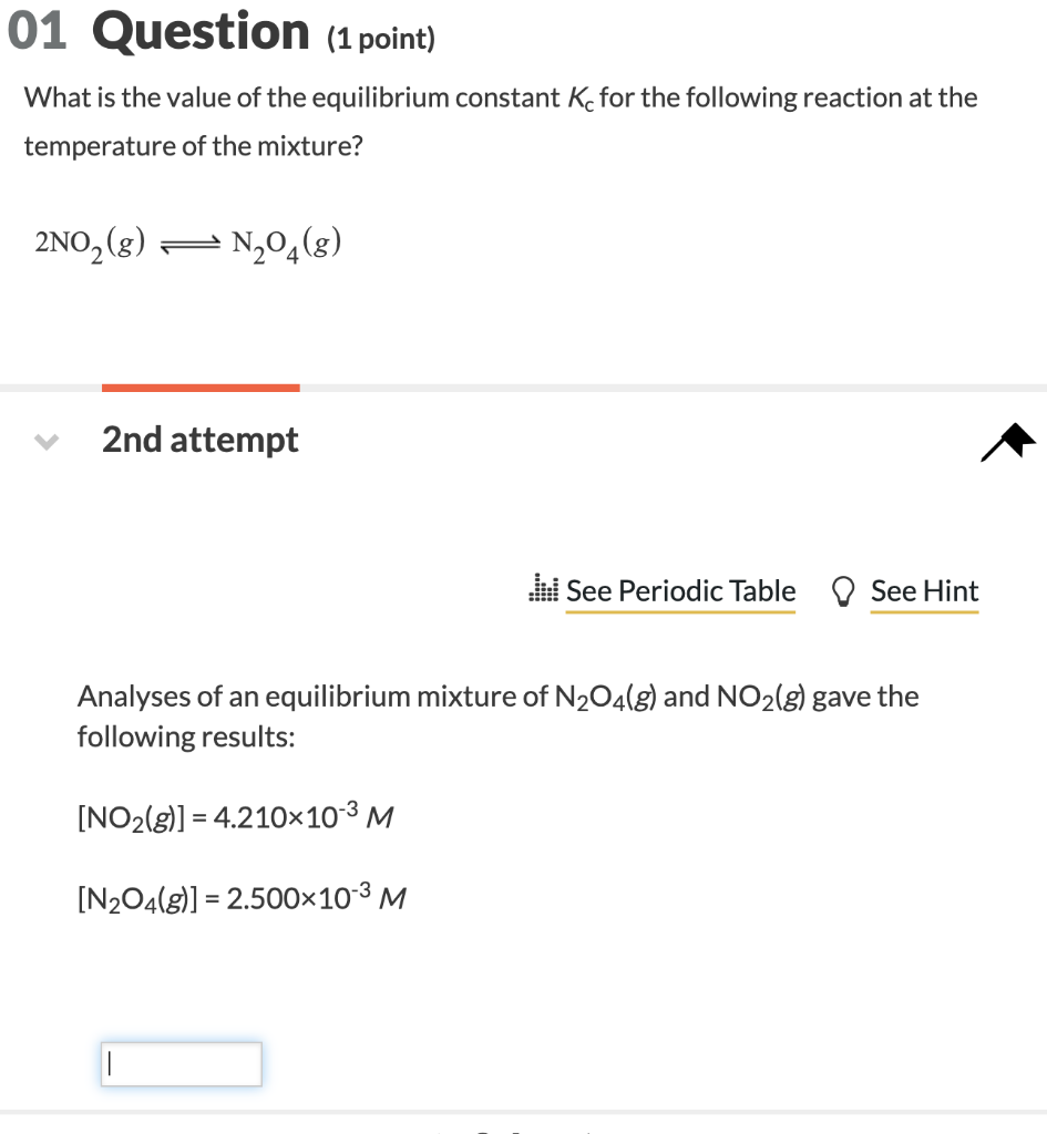 Solved 01 Question (1 point) What is the value of the | Chegg.com