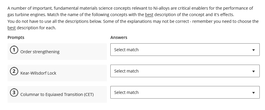 Solved A number of ﻿important, fundamental materials science | Chegg.com