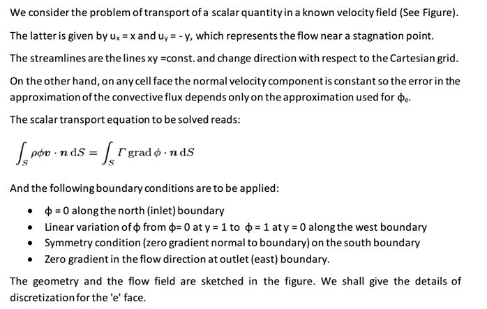 Solved We consider the problem of transport of a scalar | Chegg.com